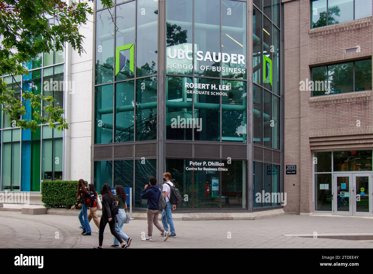Vancouver, Canada - September 3,2021: View of UBC SAUDER School of Business building Stock Photo ...
