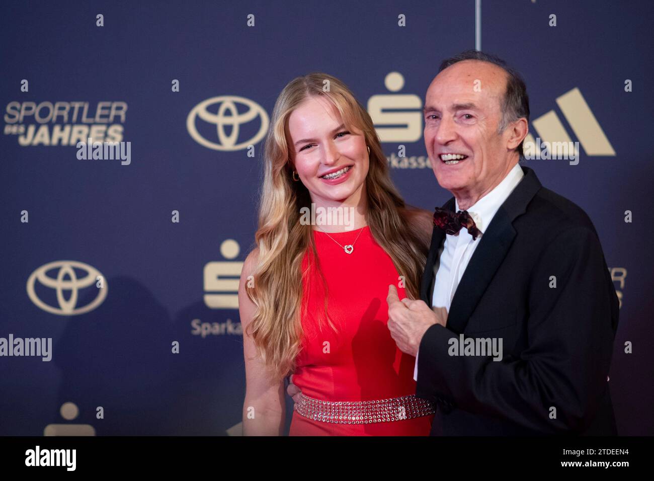 Sophia Gienger (Eiskunstlauf) mit Opa Eberhard Gienger (Turner, CDU ...