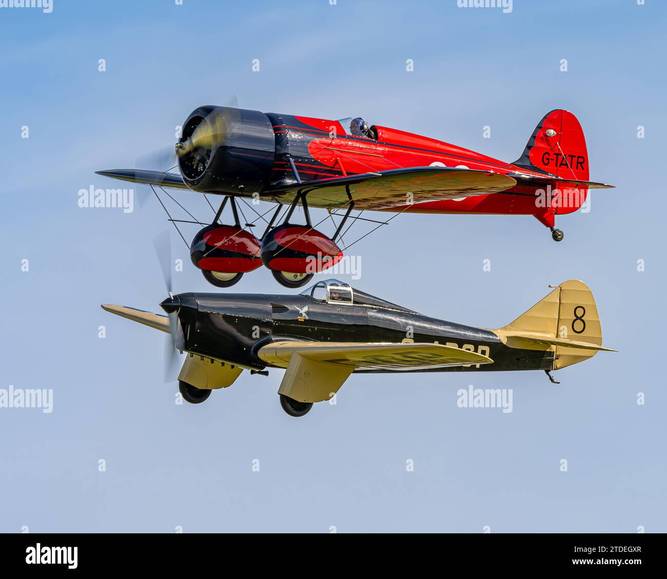 Miles M2L Hawk Speed Six and Curtiss Wright Travel Air R Mystery Ship ...