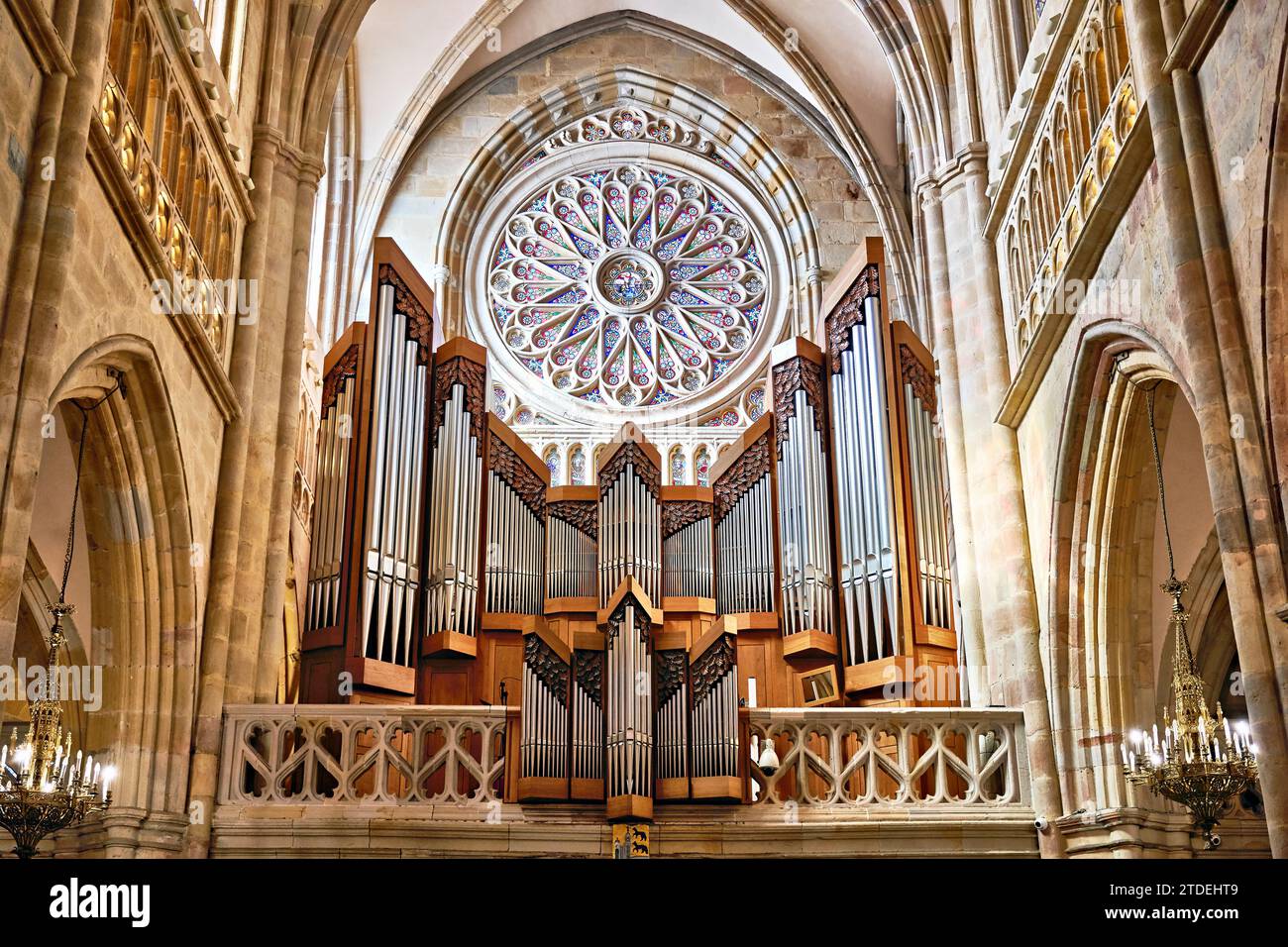 Bilbao Biscay Spain. The interiors of the Cathedral Stock Photo - Alamy