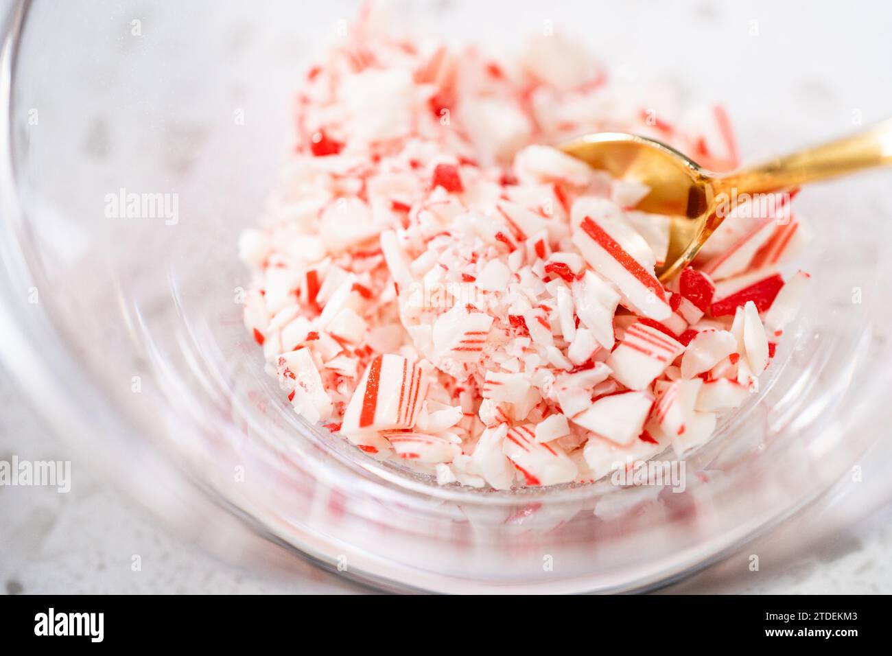 Candy cane chocolate covered pretzel rods Stock Photo - Alamy