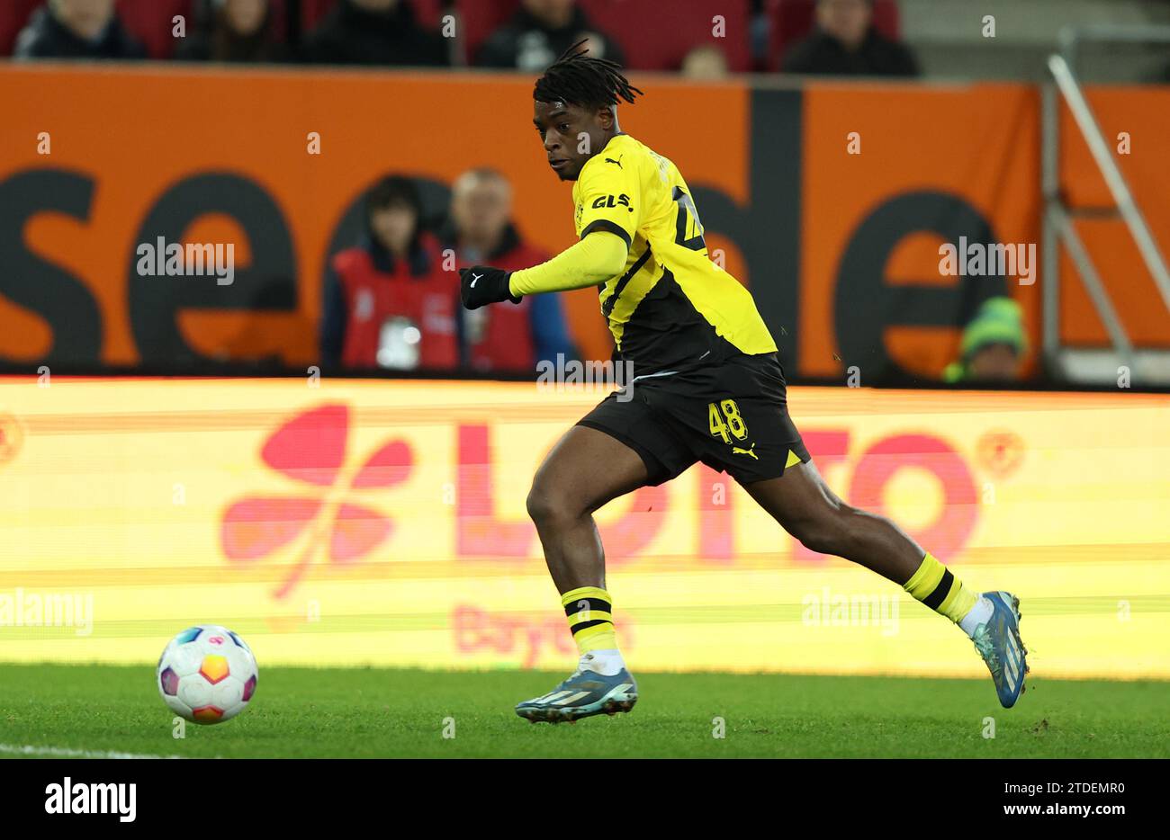 Samuel Bamba of Borussia Dortmund FC Augsburg - Borussia Dortmund ...