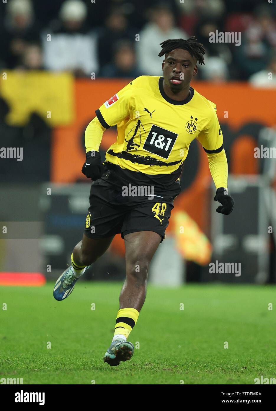 Samuel Bamba of Borussia Dortmund FC Augsburg - Borussia Dortmund ...