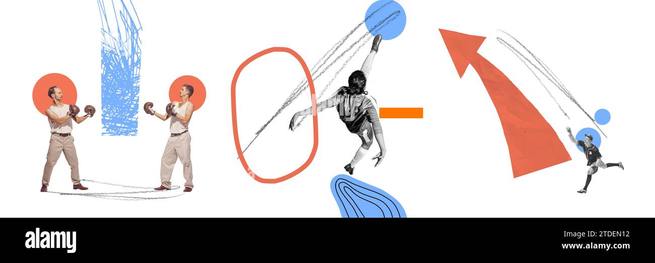 Sport collage professional baseball Cut Out Stock Images & Pictures - Alamy