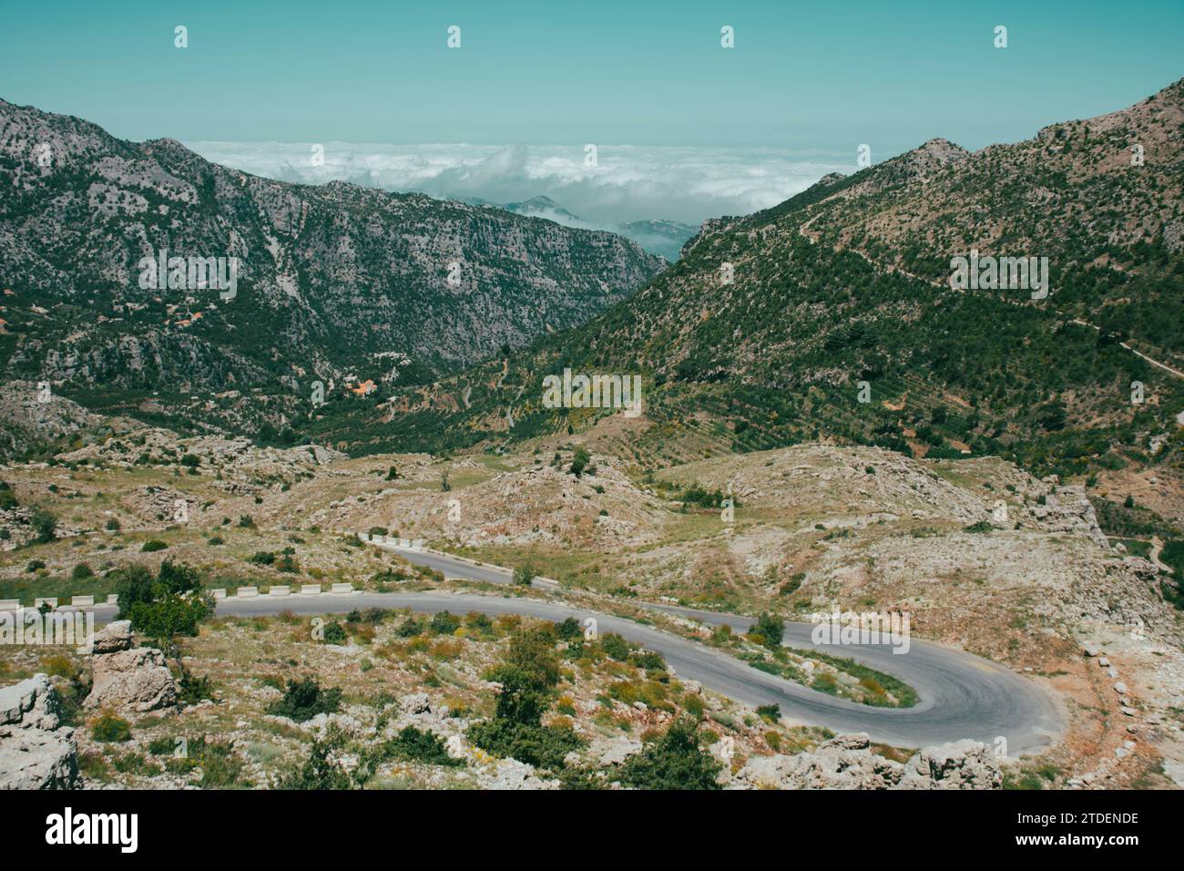 Landscape in Tannourine Mount Lebanon Stock Photo - Alamy