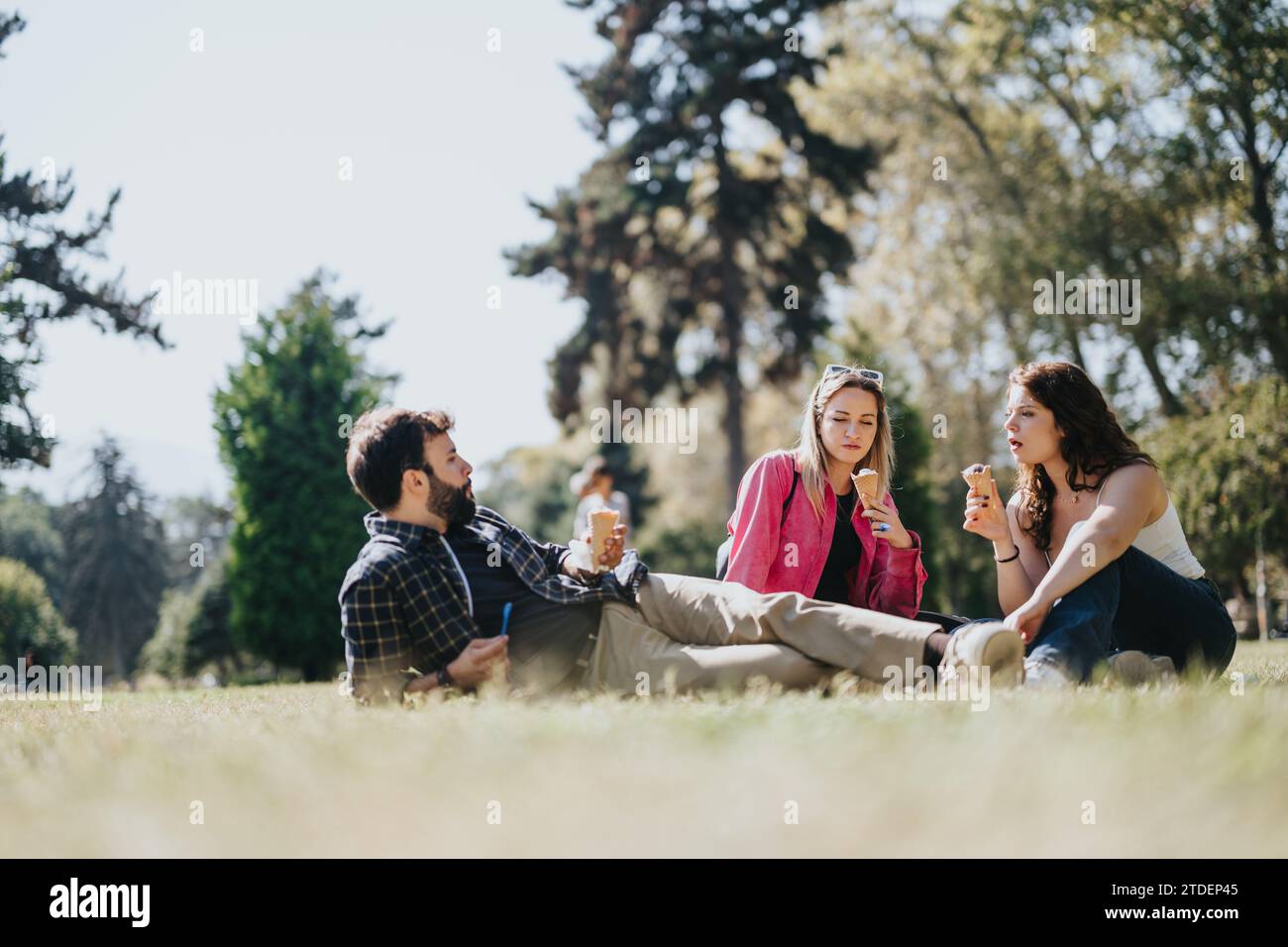 Friends embrace nature, freedom, and positive energy, creating a joyful ...