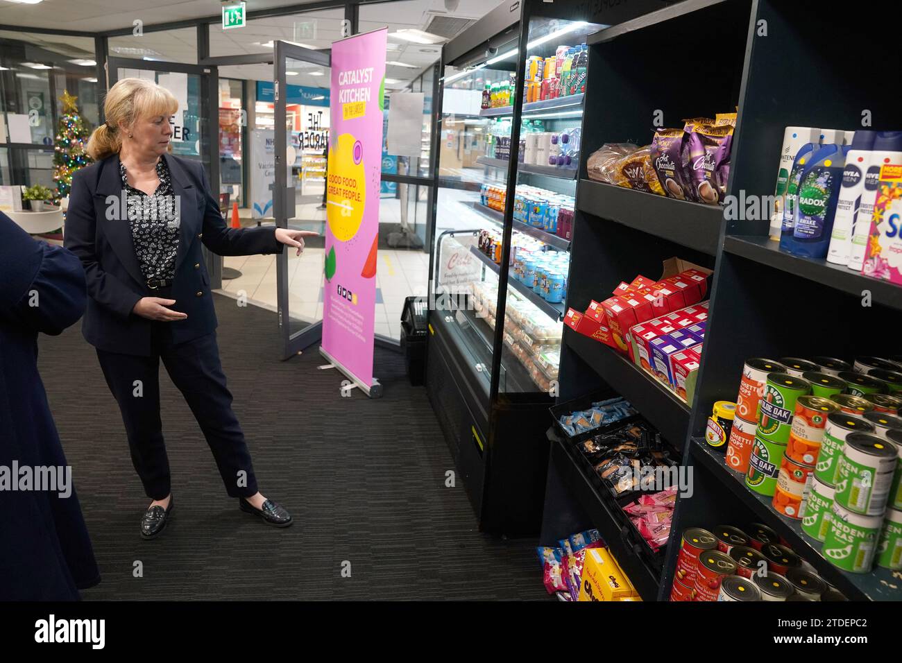 Deputy First Minister Shona Robison during a visit to the Larder Cafe ...