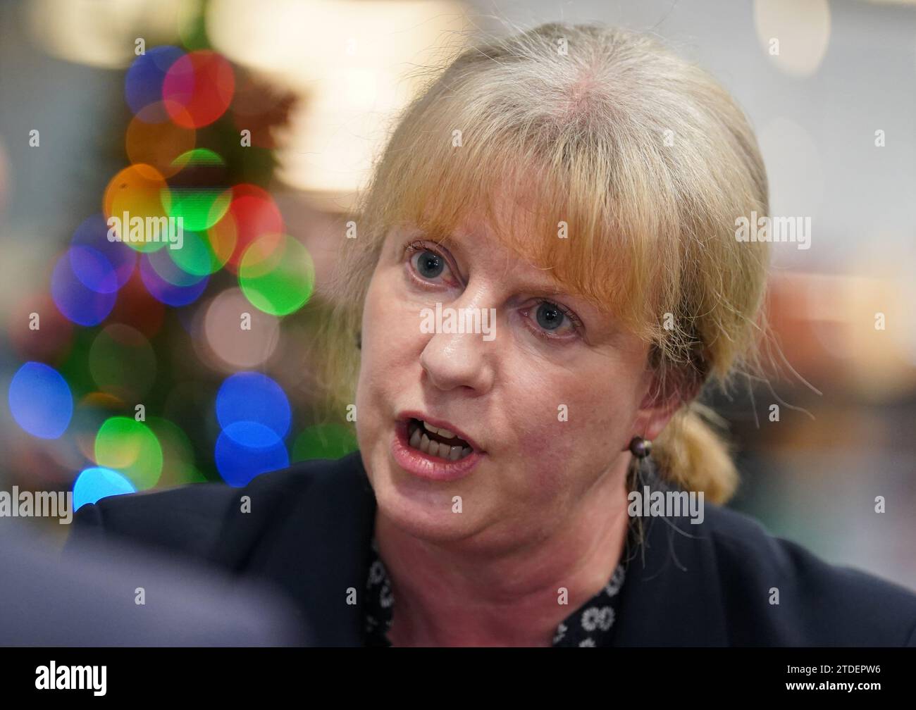 Deputy First Minister Shona Robison during a visit to the Larder Cafe ...
