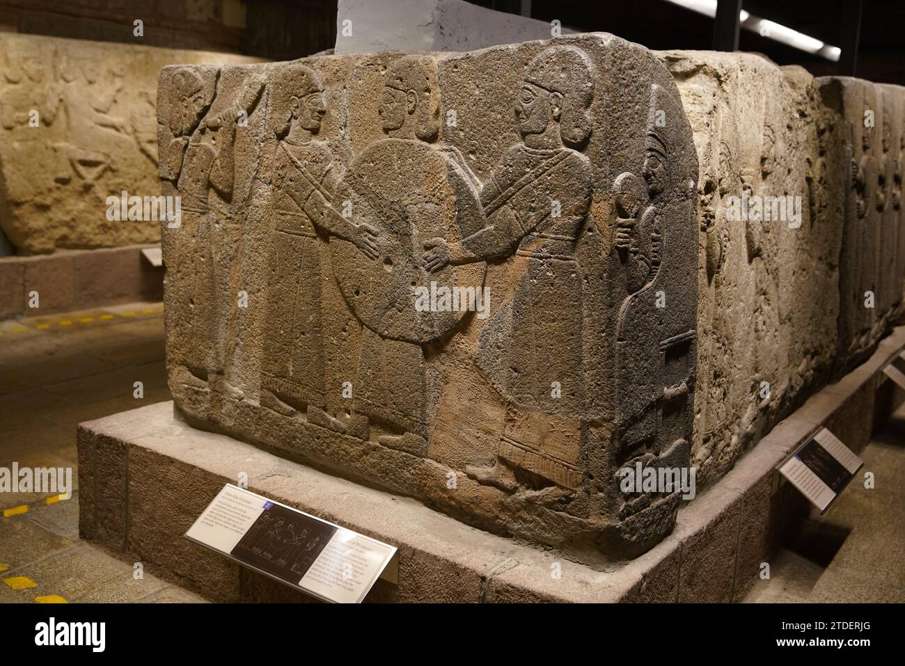 Old Carving in Museum of Anatolian Civilizations, Ankara City, Turkiye ...