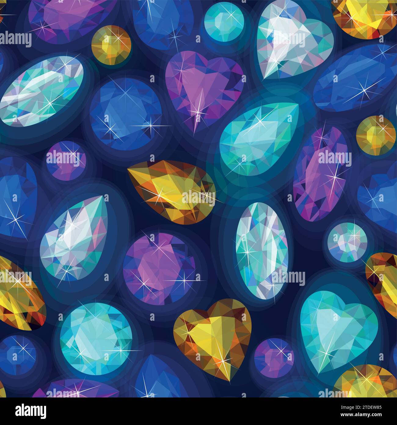 Seamless sparkling gems Stock Vector Image & Art - Alamy