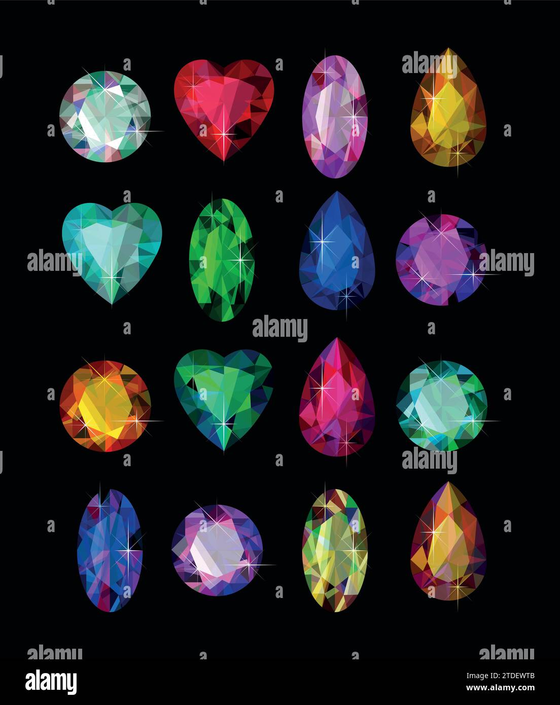 Set of gems Stock Vector Image & Art - Alamy