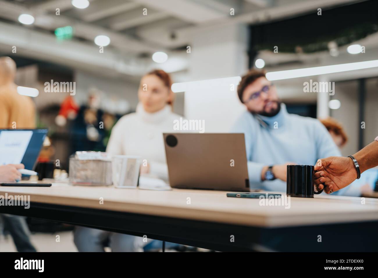 Successful corporate office collaboration for business expansion Stock ...