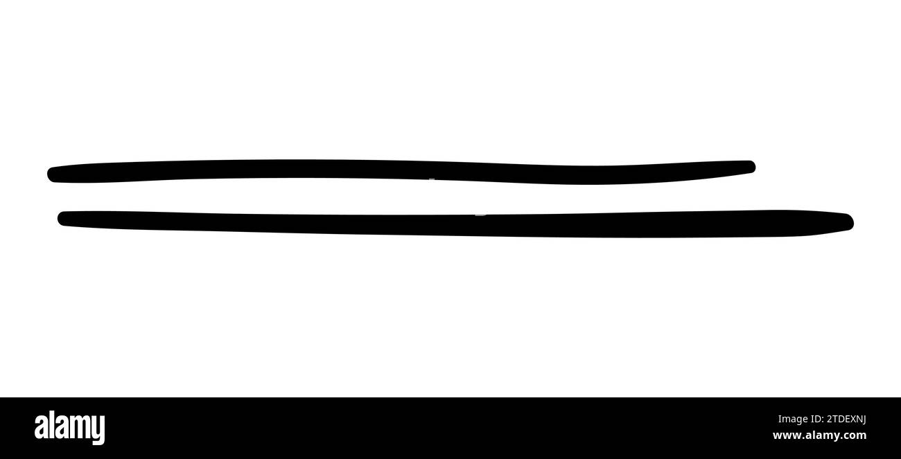 Swoosh and swoops underline typography tail shape. Brush drawn thick ...