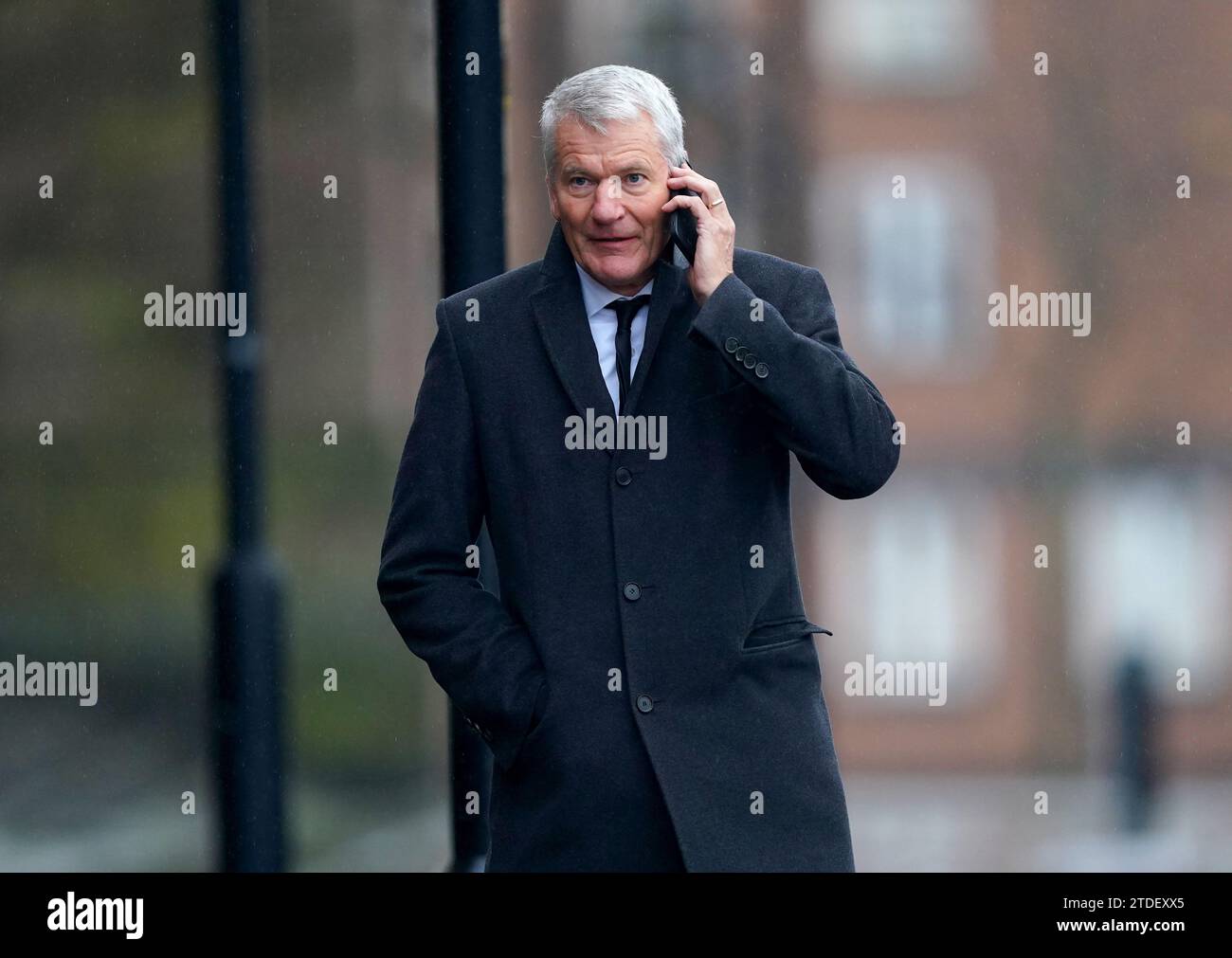 Former Manchester United chief executive David Gill arrives ahead of a ...
