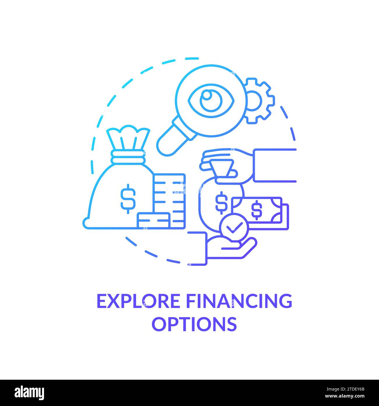 Explore financing options Stock Vector Images - Alamy
