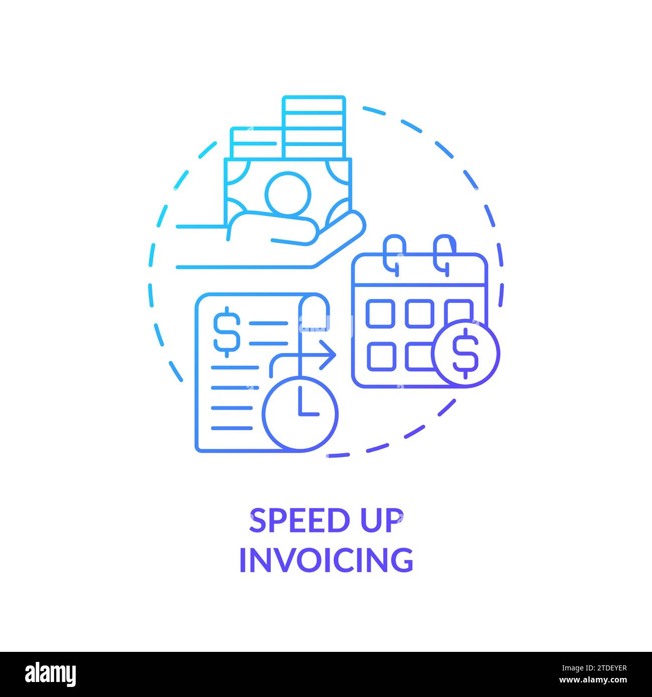 Invoicing process Stock Vector Images - Alamy
