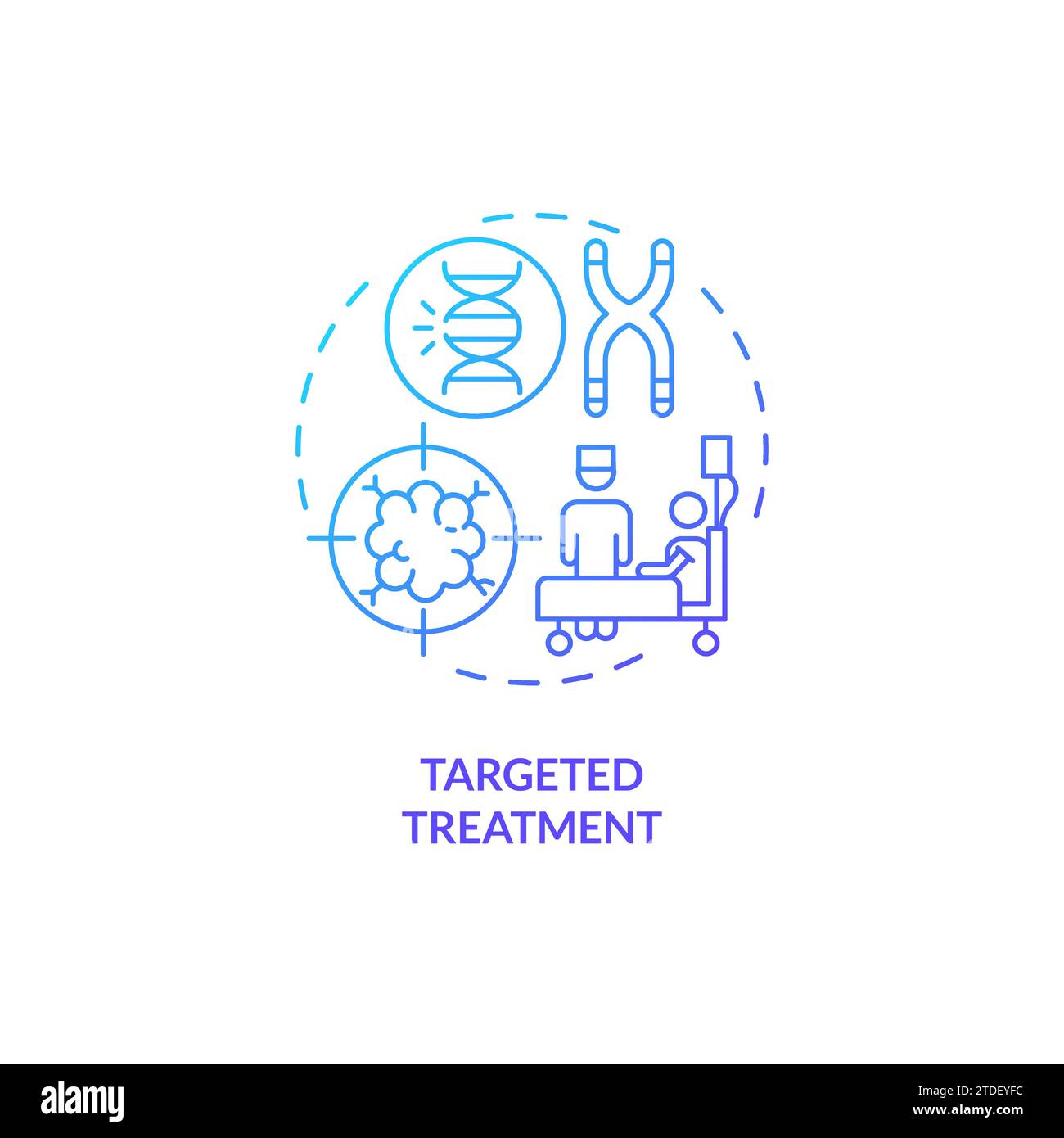 Thin line simple gradient targeted treatment icon concept Stock Vector ... Thin line simple gradient targeted treatment icon concept Stock Vector ...