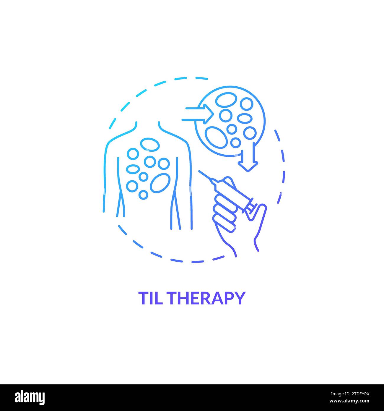 Thin line simple gradient TIL therapy icon concept Stock Vector Image ... Thin line simple gradient TIL therapy icon concept Stock Vector Image ...