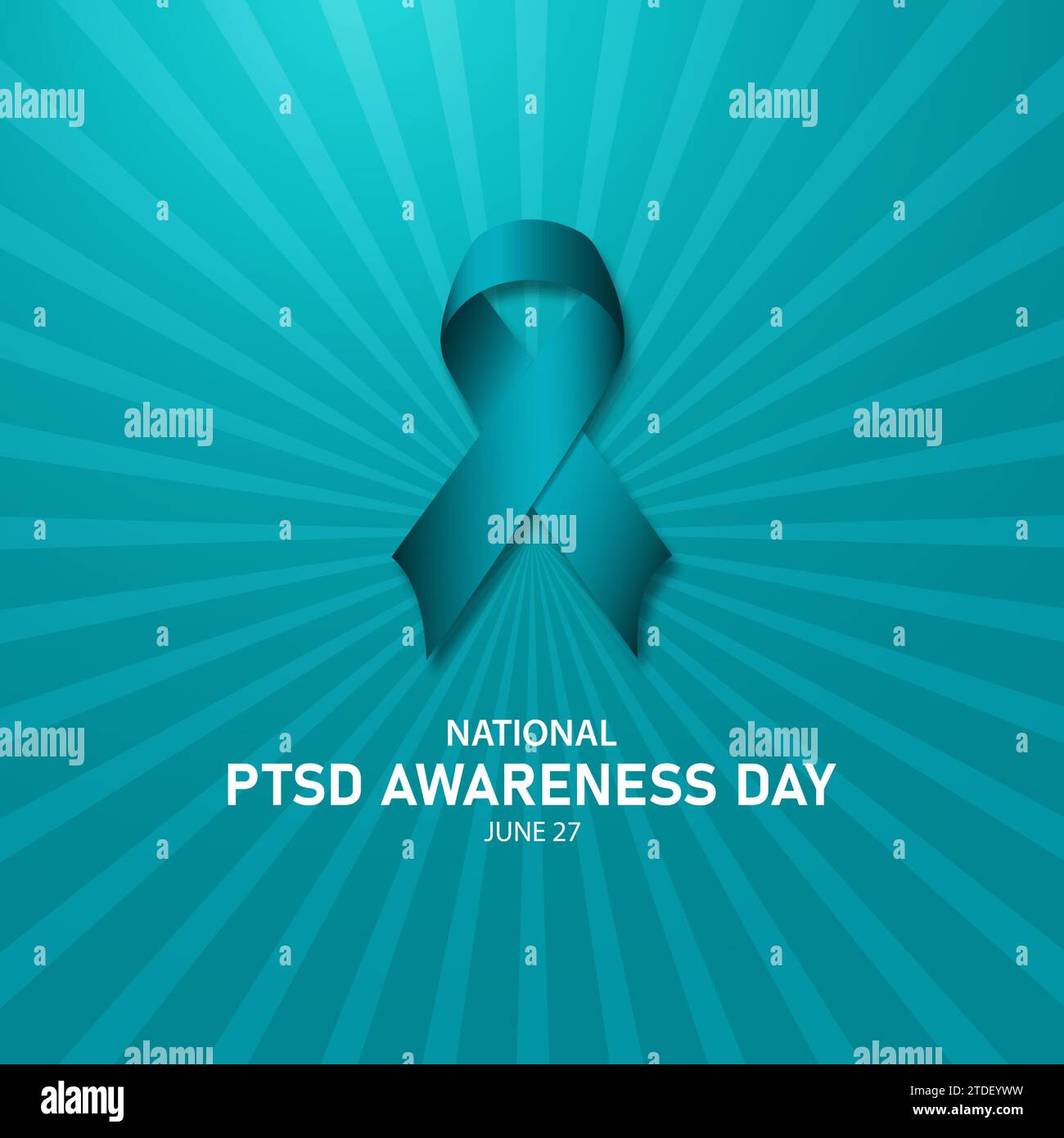 National PTSD Awareness Day June 27 Background Vector Illustration ...