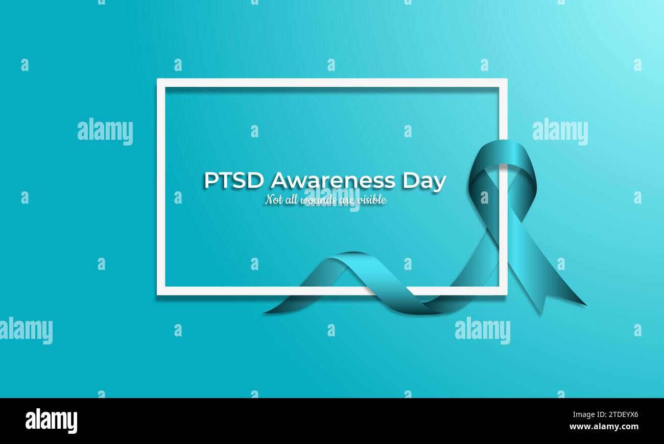 National PTSD Awareness Day June 27 Background Vector Illustration ...