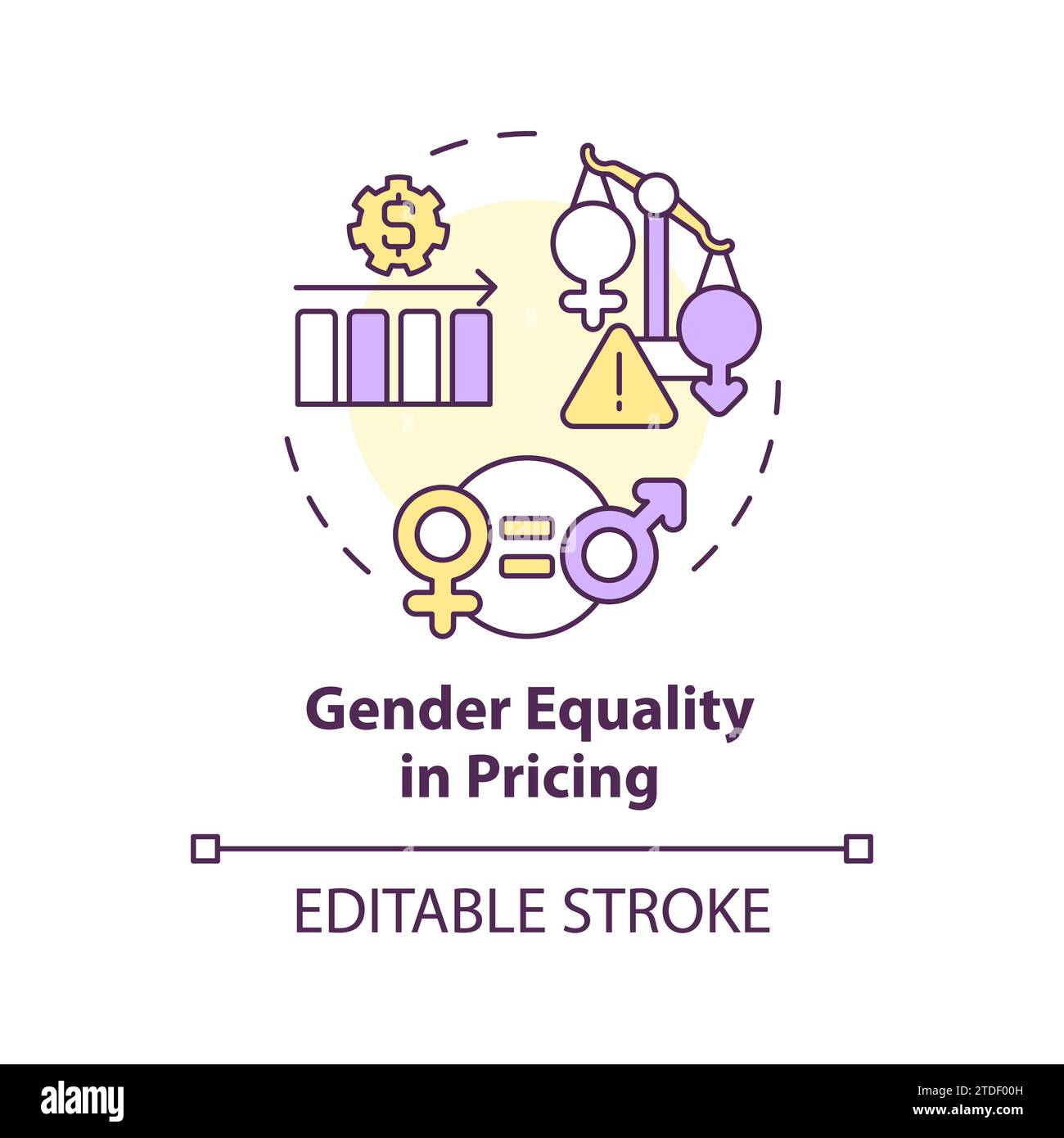 Gender equality icon simple hi-res stock photography and images - Alamy