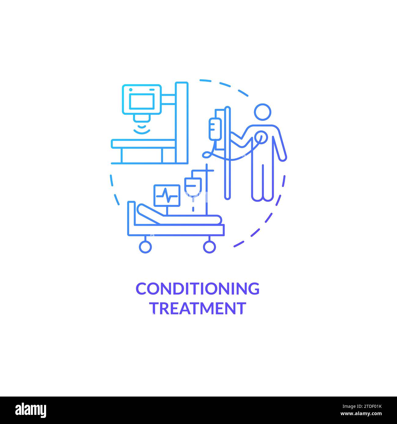 Thin line gradient conditioning treatment icon concept Stock Vector Image & Art - Alamy