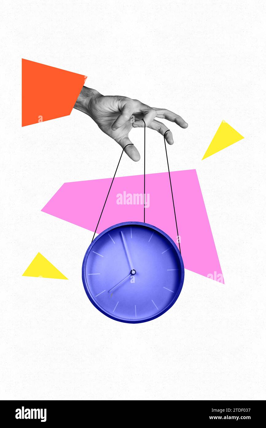 Vertical composite collage picture of abstract human arms fingers set ...