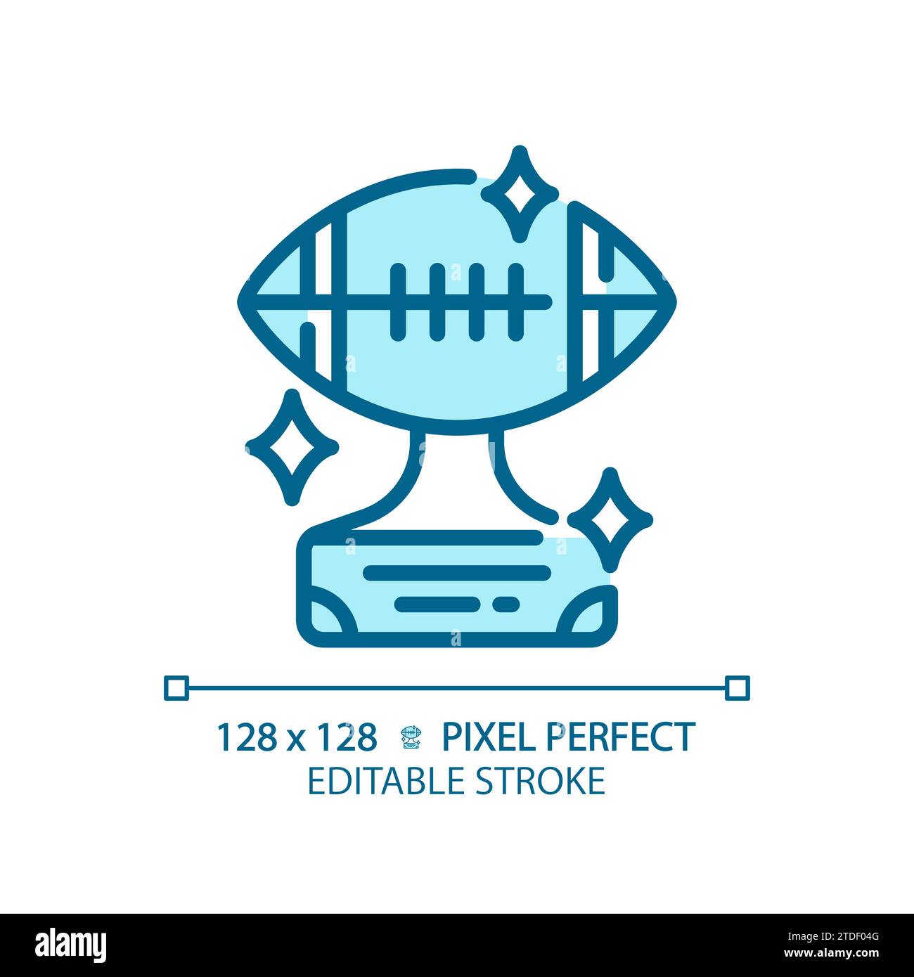 Trophy line blue icon Stock Vector Images - Alamy