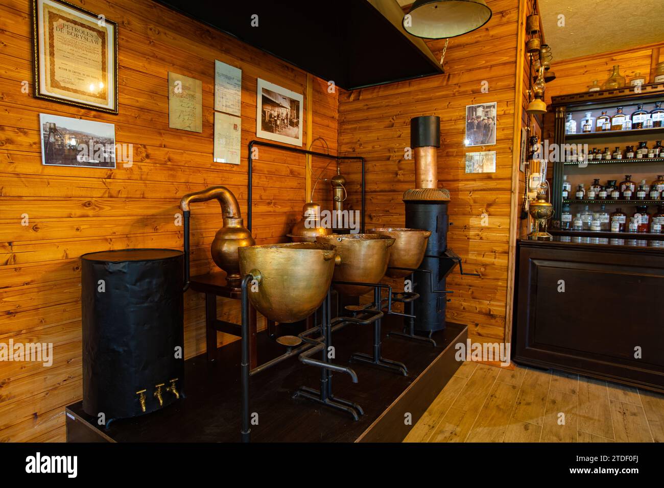 Boryslav, Ukraine - July, 2021: Pharmacy museum of Johan Zeh in ...