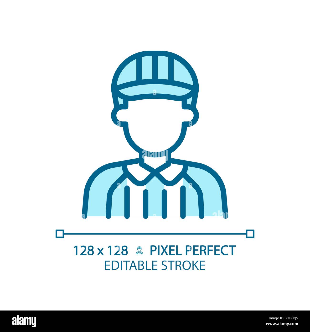 Referee light blue icon Stock Vector Image & Art - Alamy