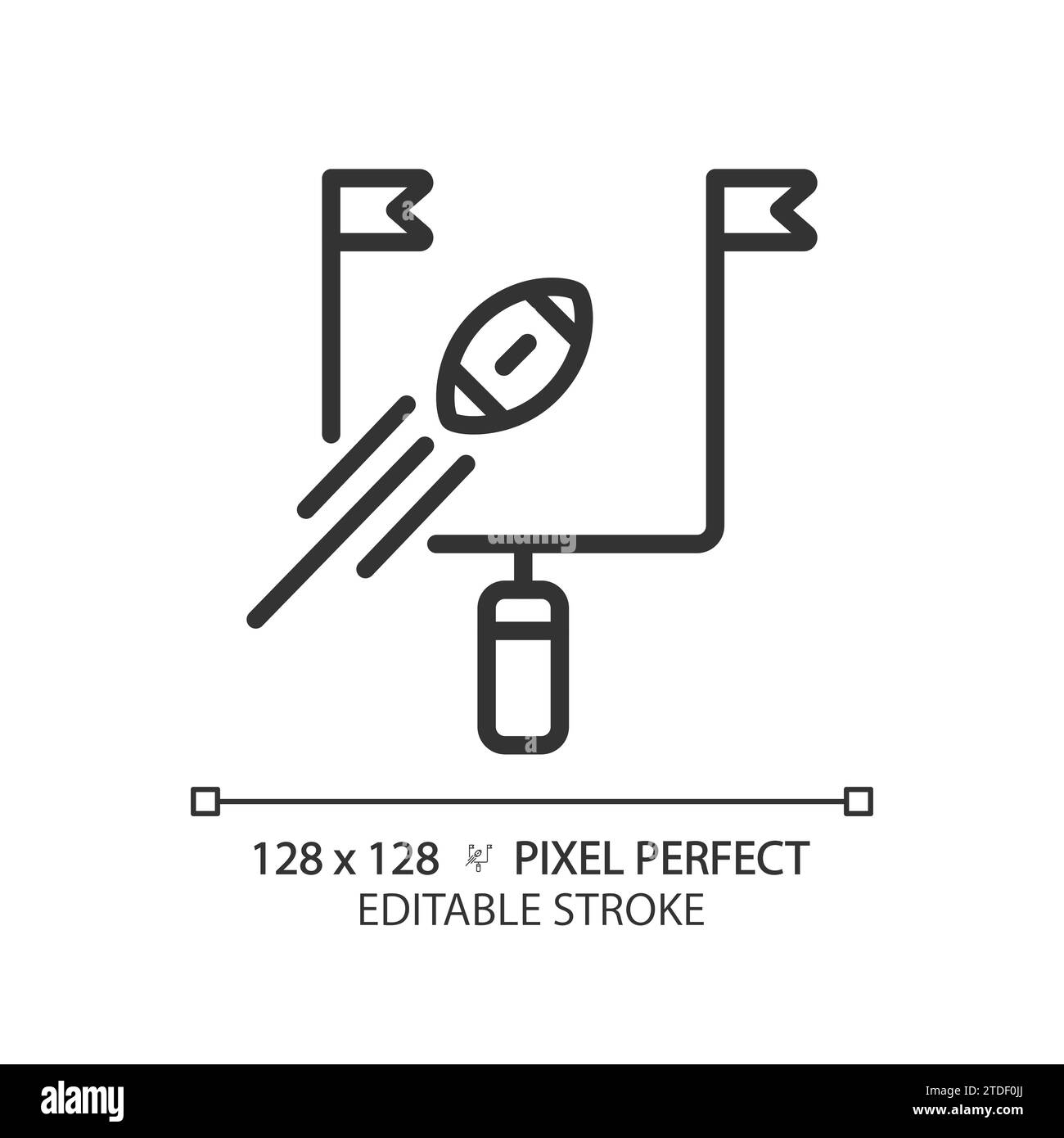 Goal post linear icon Stock Vector Image & Art - Alamy