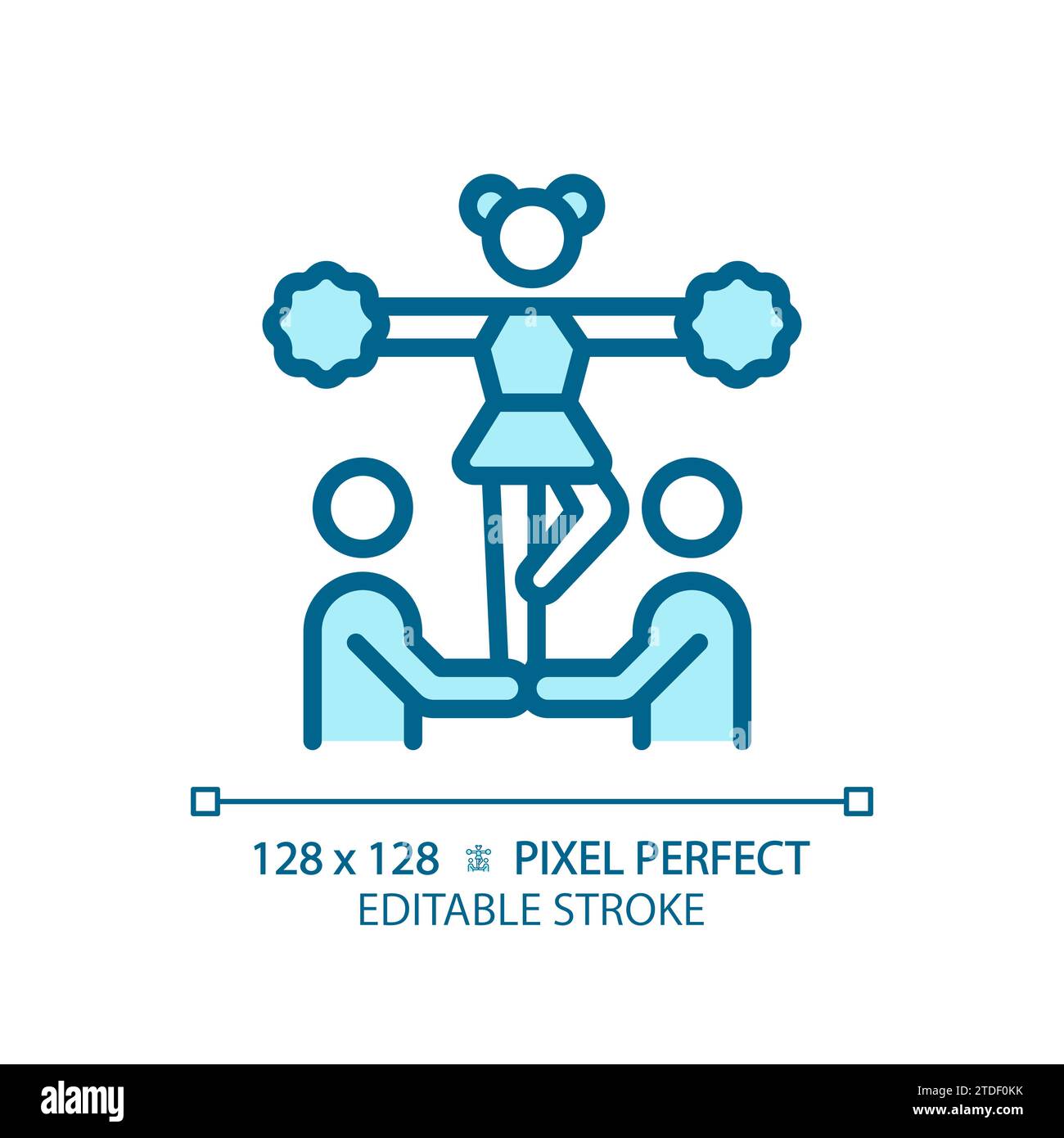 Cheerleading stunt hi-res stock photography and images - Alamy