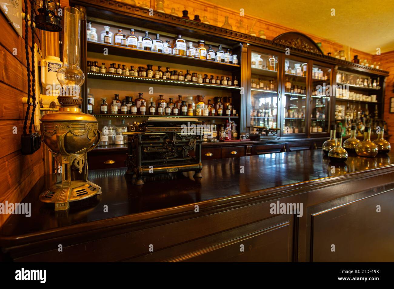 Boryslav, Ukraine - July, 2021: Pharmacy museum of Johan Zeh in Boryslav Stock Photo - Alamy
