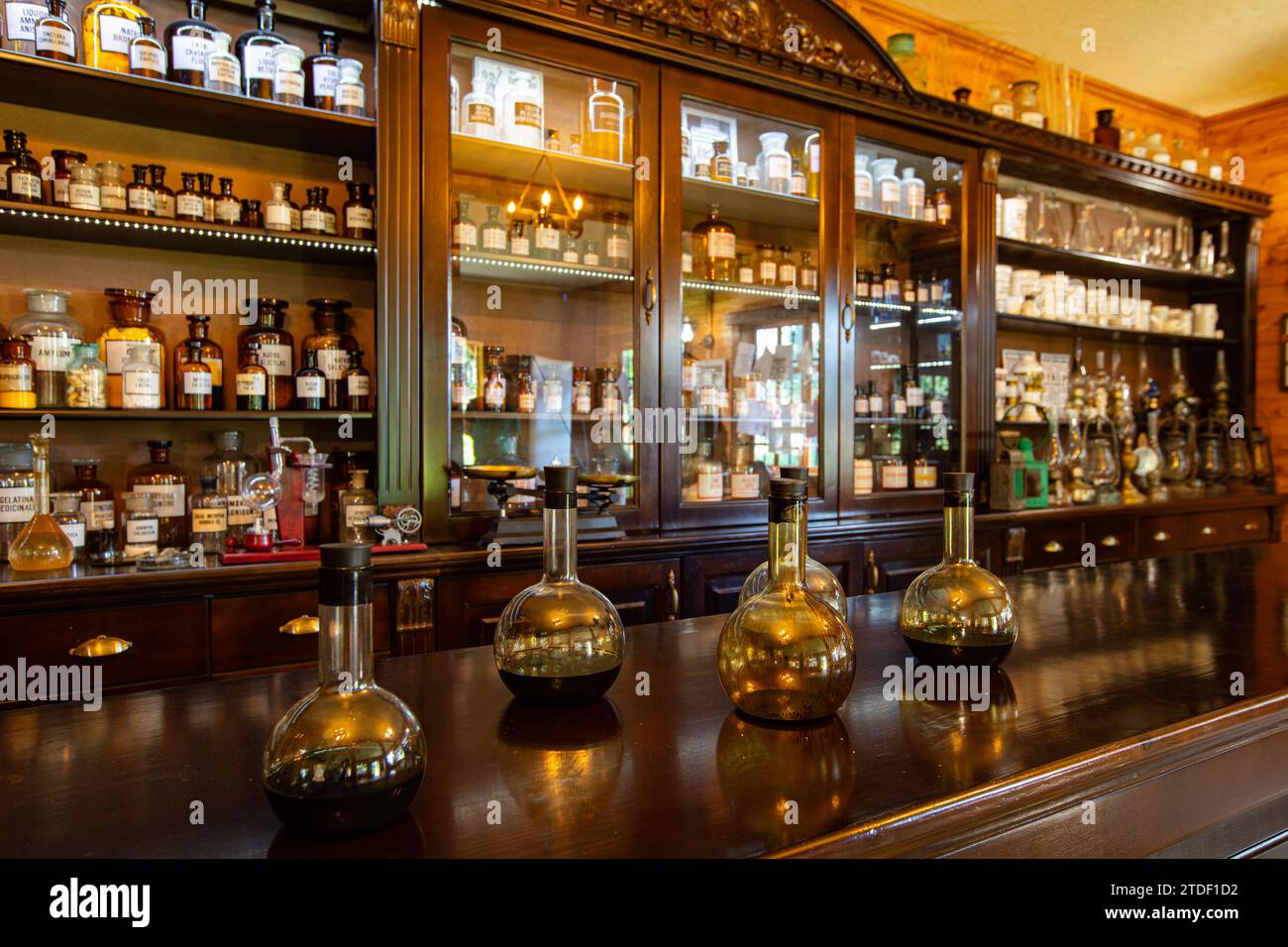 Boryslav, Ukraine - July, 2021: Pharmacy museum of Johan Zeh in ...