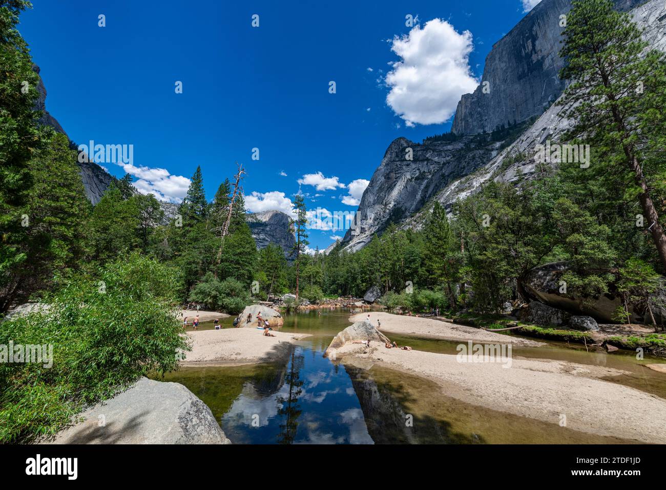 Mirror Lake in the Tenaya Canyon, Yosemite National Park, UNESCO World ...