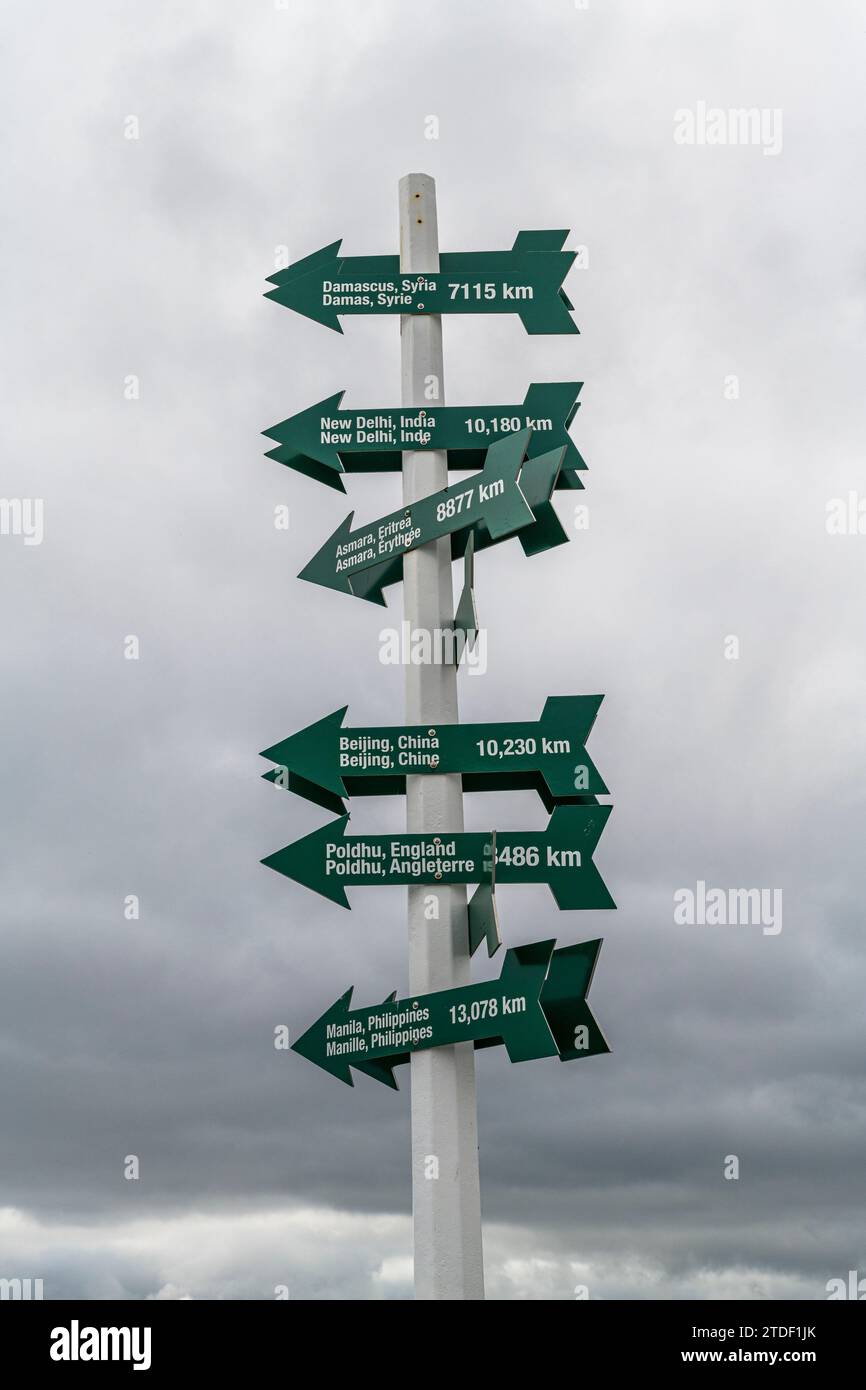 Signpost, Signal Hill National Historic Site, St. John's, Newfoundland ...