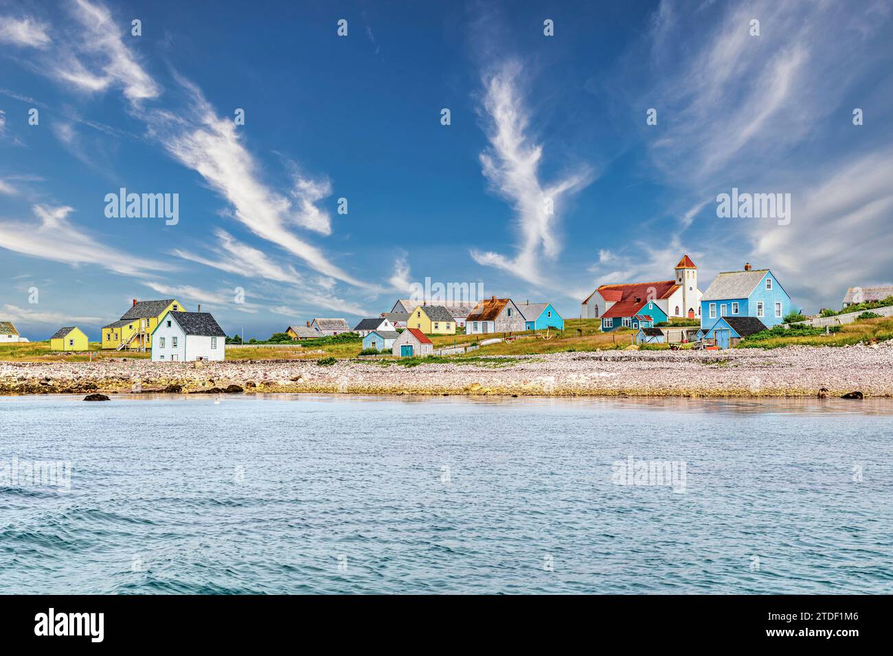 Old fishing houses, Ile aux Marins, fishermen's island, Territorial ...
