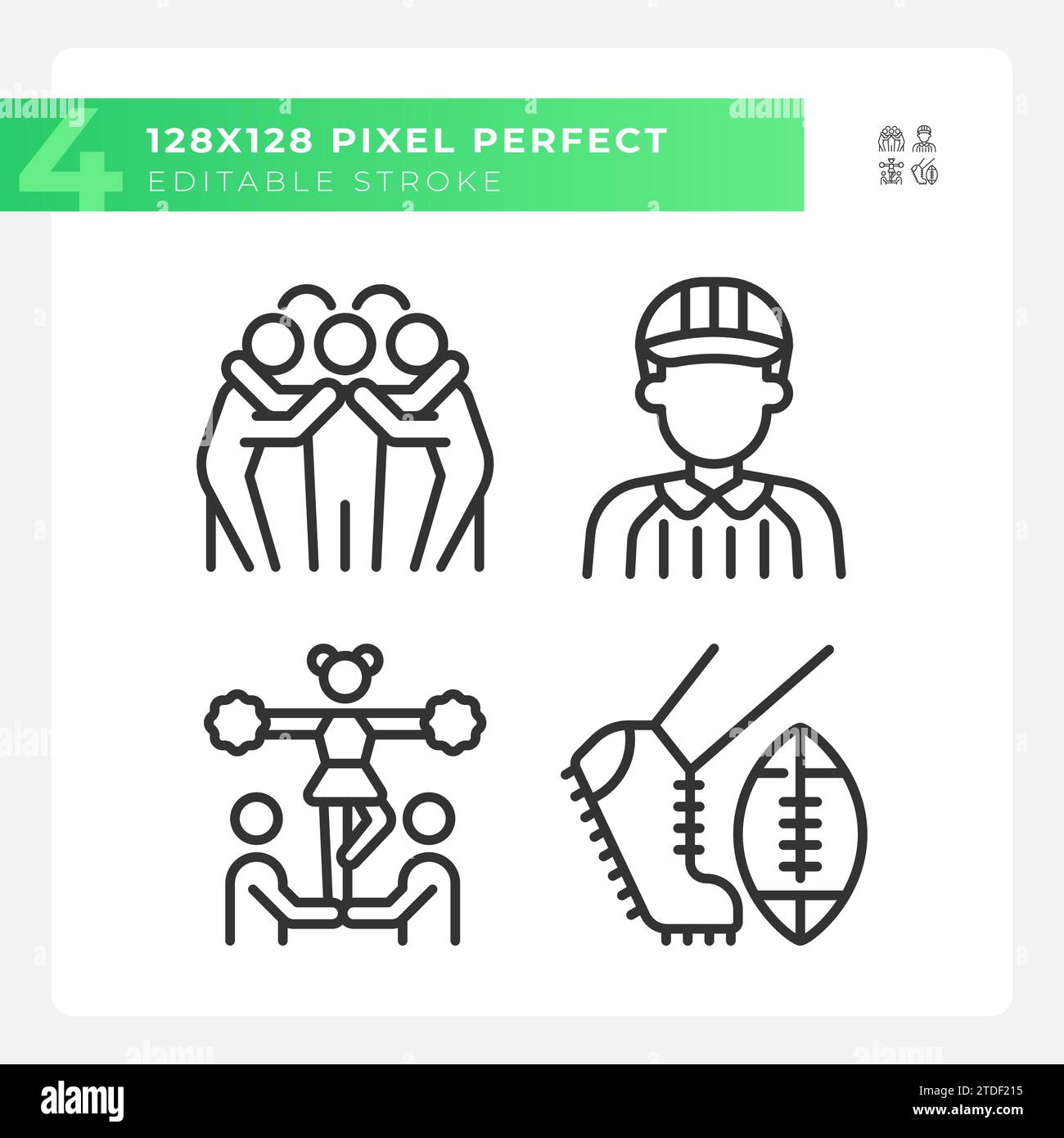 American football team linear icons set Stock Vector Image & Art - Alamy American football team linear icons set Stock Vector Image & Art - Alamy