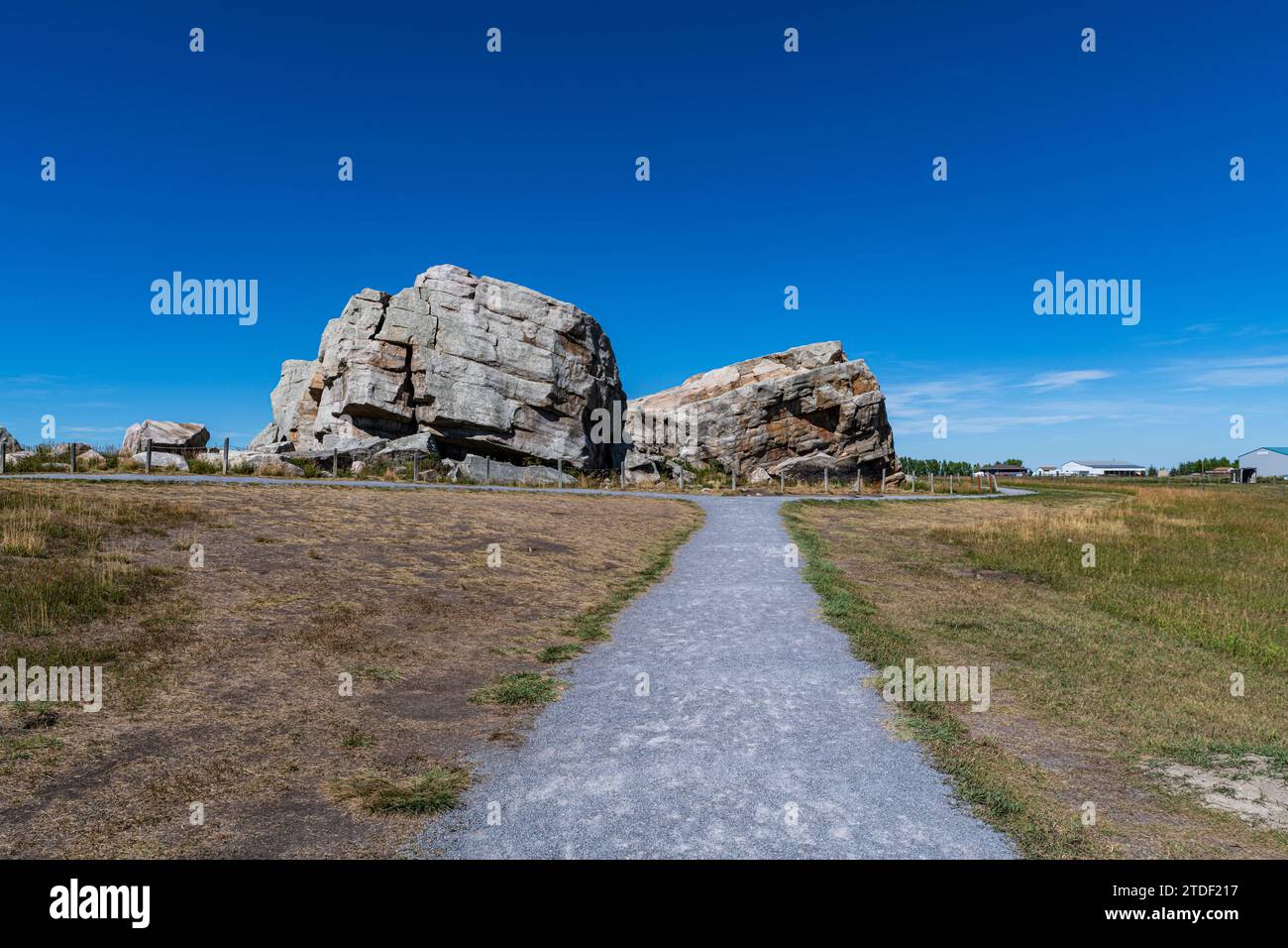 Big Rock, the largest glacial erratic, Okotoks, Alberta, Canada, North ...