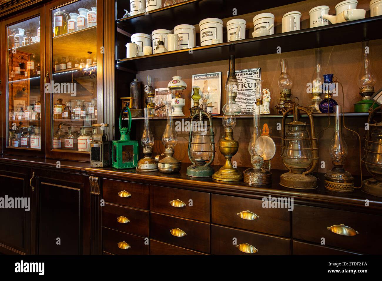 Boryslav, Ukraine - July, 2021: Pharmacy museum of Johan Zeh in Boryslav Stock Photo - Alamy