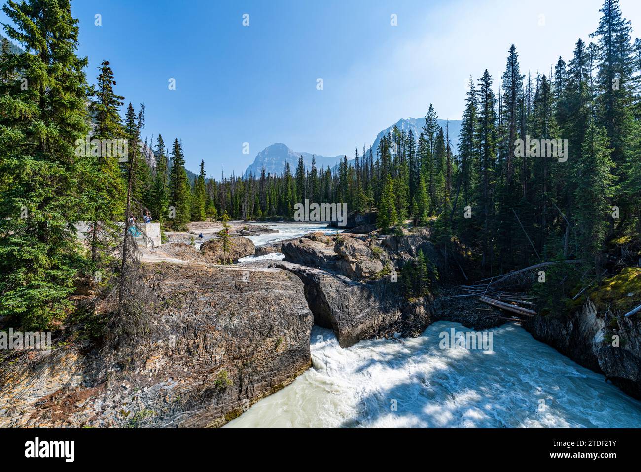 Natural Bridge Lower Falls, Yoho National Park, UNESCO World Heritage ...