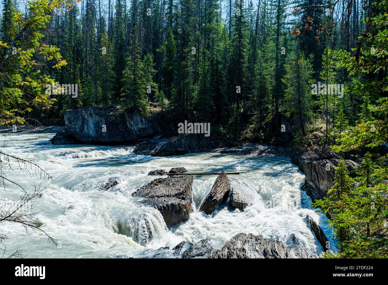 Natural Bridge Lower Falls, Yoho National Park, UNESCO World Heritage ...