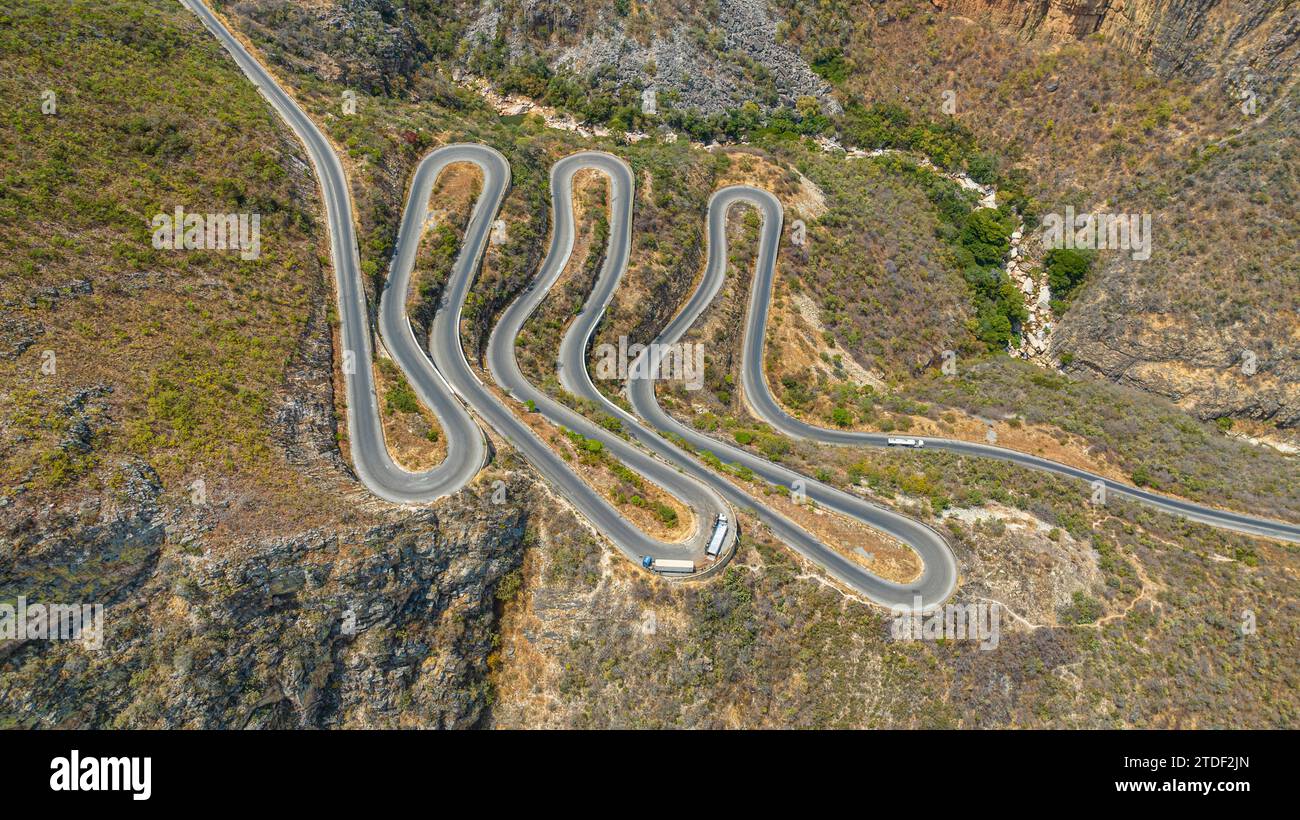 Aerial of Serra da Leba mountain pass, Angola, Africa Stock Photo - Alamy
