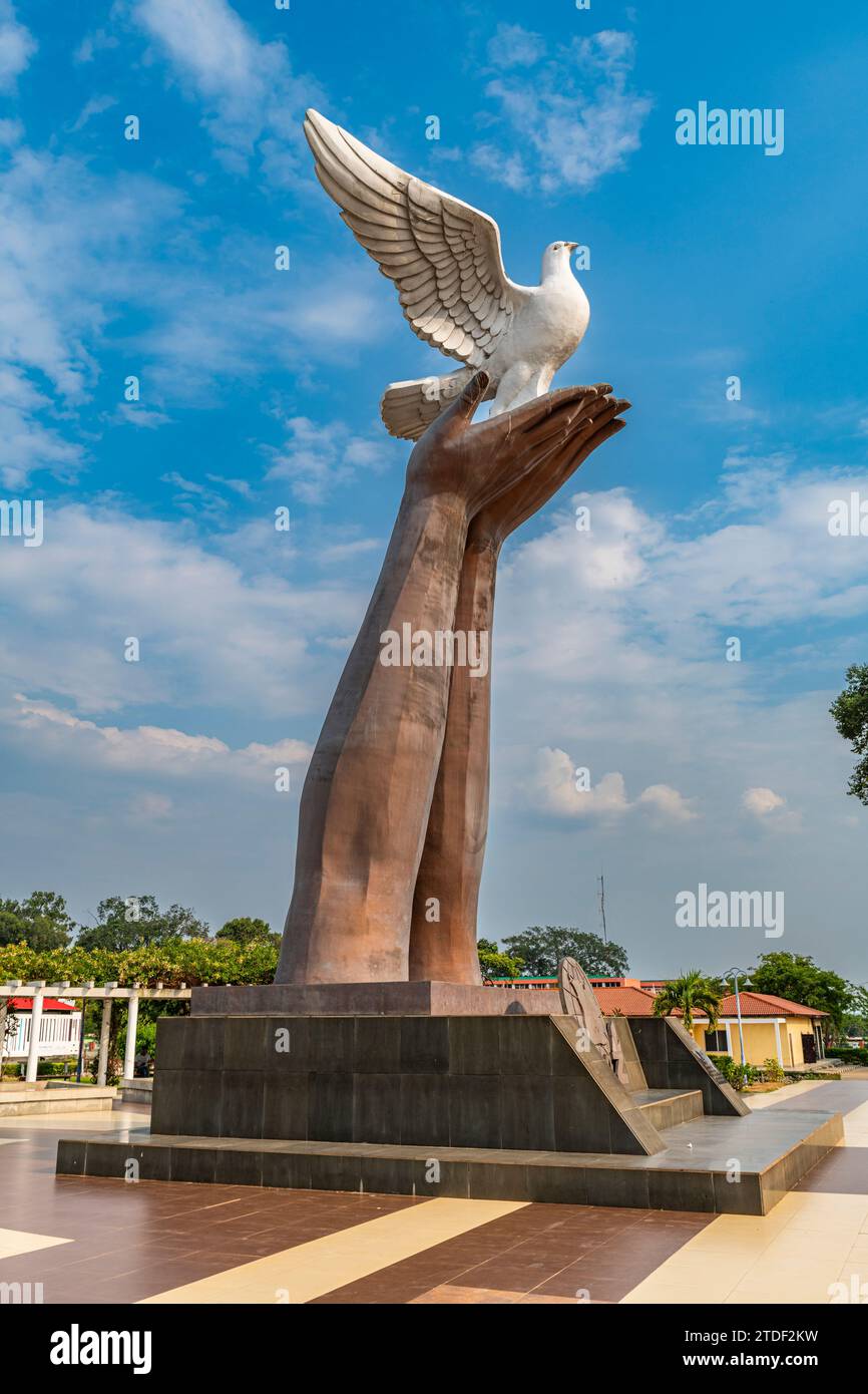 Peace monument, Luena, Moxico, Angola, Africa Stock Photo - Alamy
