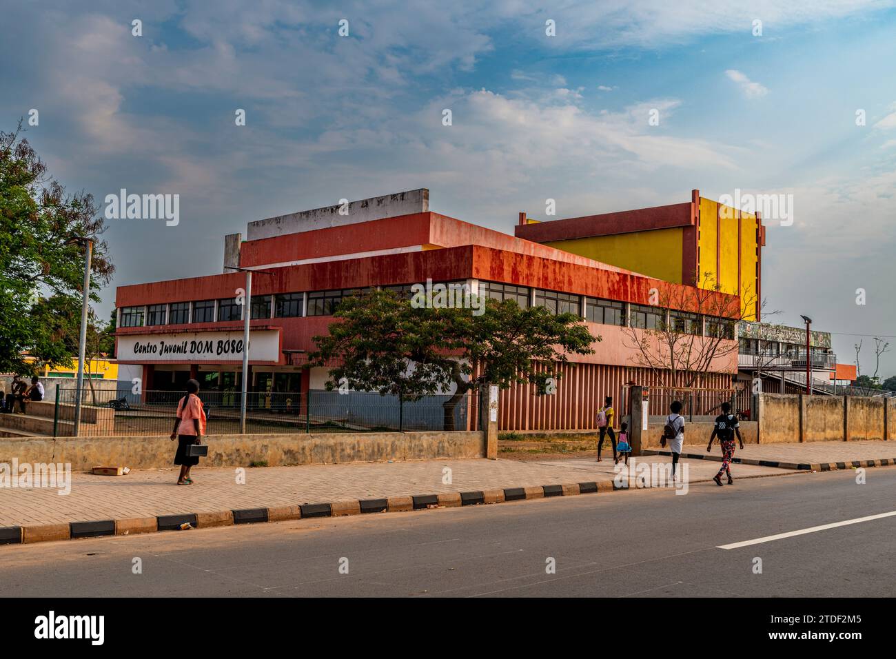 Don Bosco Cultural Center, Luena, Moxico, Angola, Africa Stock Photo ...