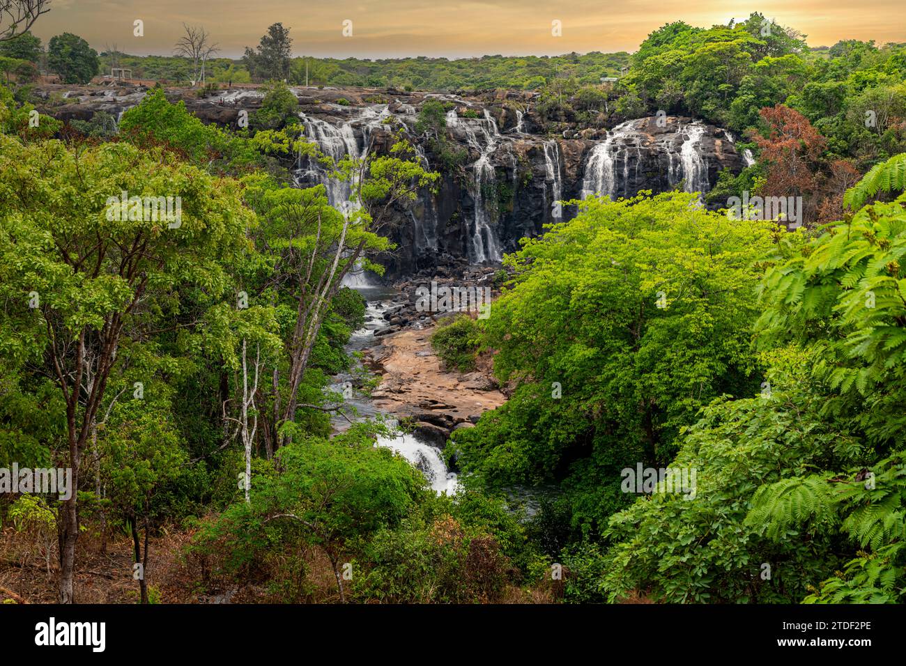 Chiumbe waterfalls, Lunda Sul, Angola, Africa Stock Photo - Alamy