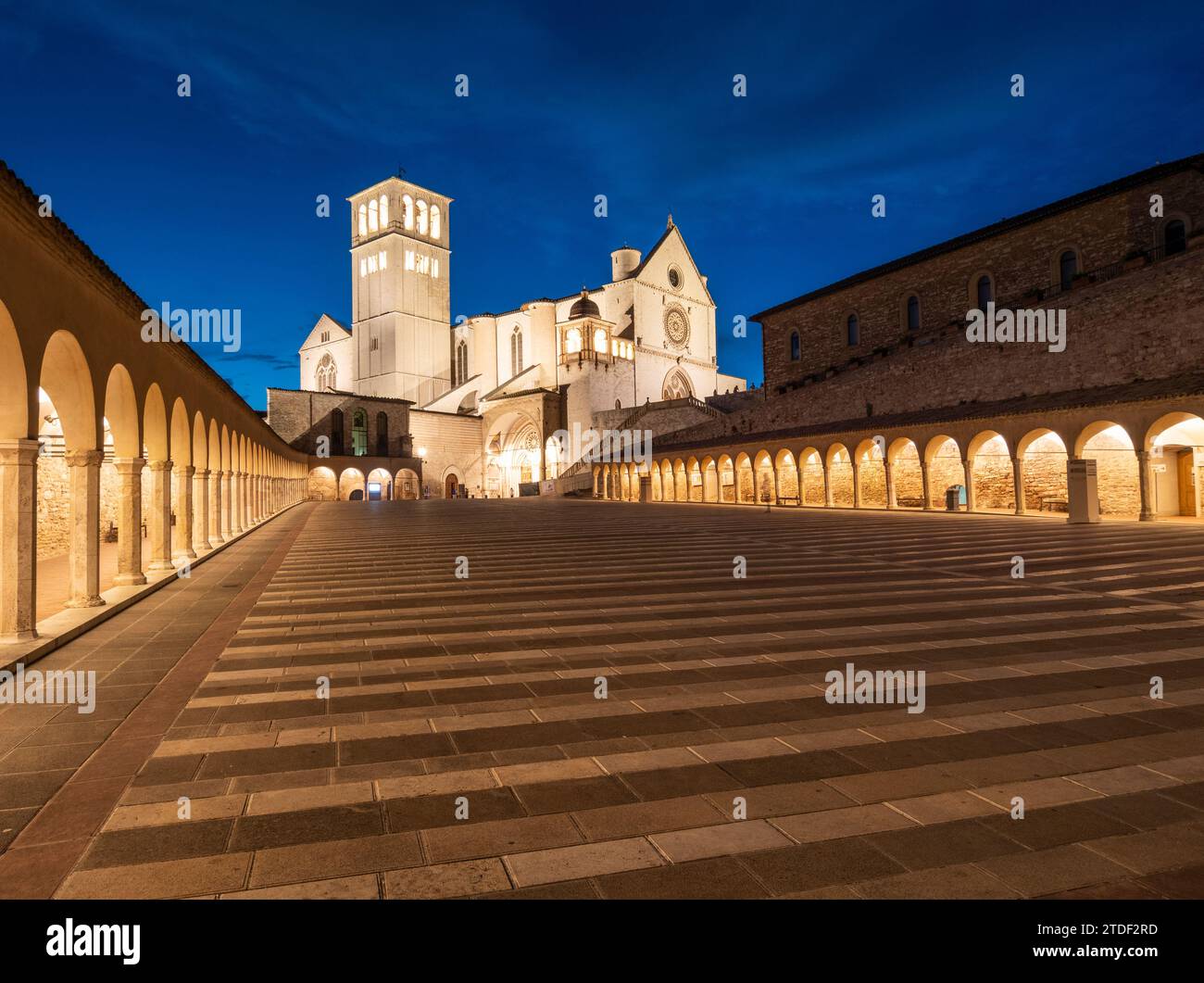 Lower Square of St. Francis and the Basilica of Saint Francis of Assisi ...