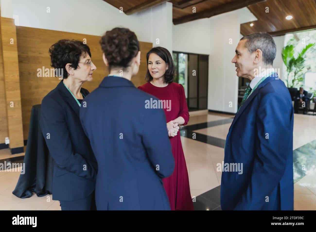 Prof. Ugur Sahin, CEO of Biontech SE, Annalena Baerbock (Buendnis 90 ...