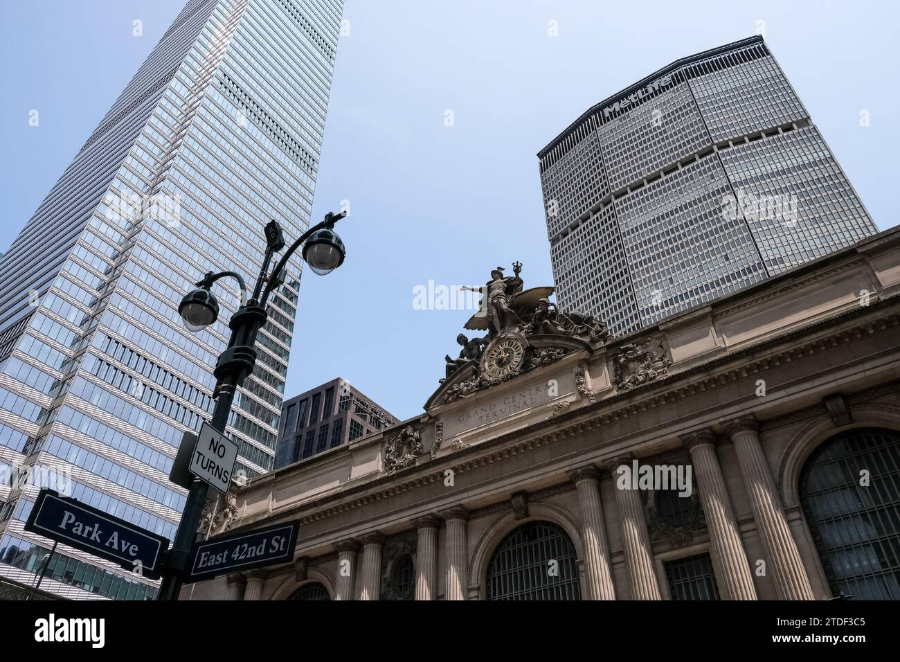 Architectural detail of Grand Central Terminal, third busiest of North ...