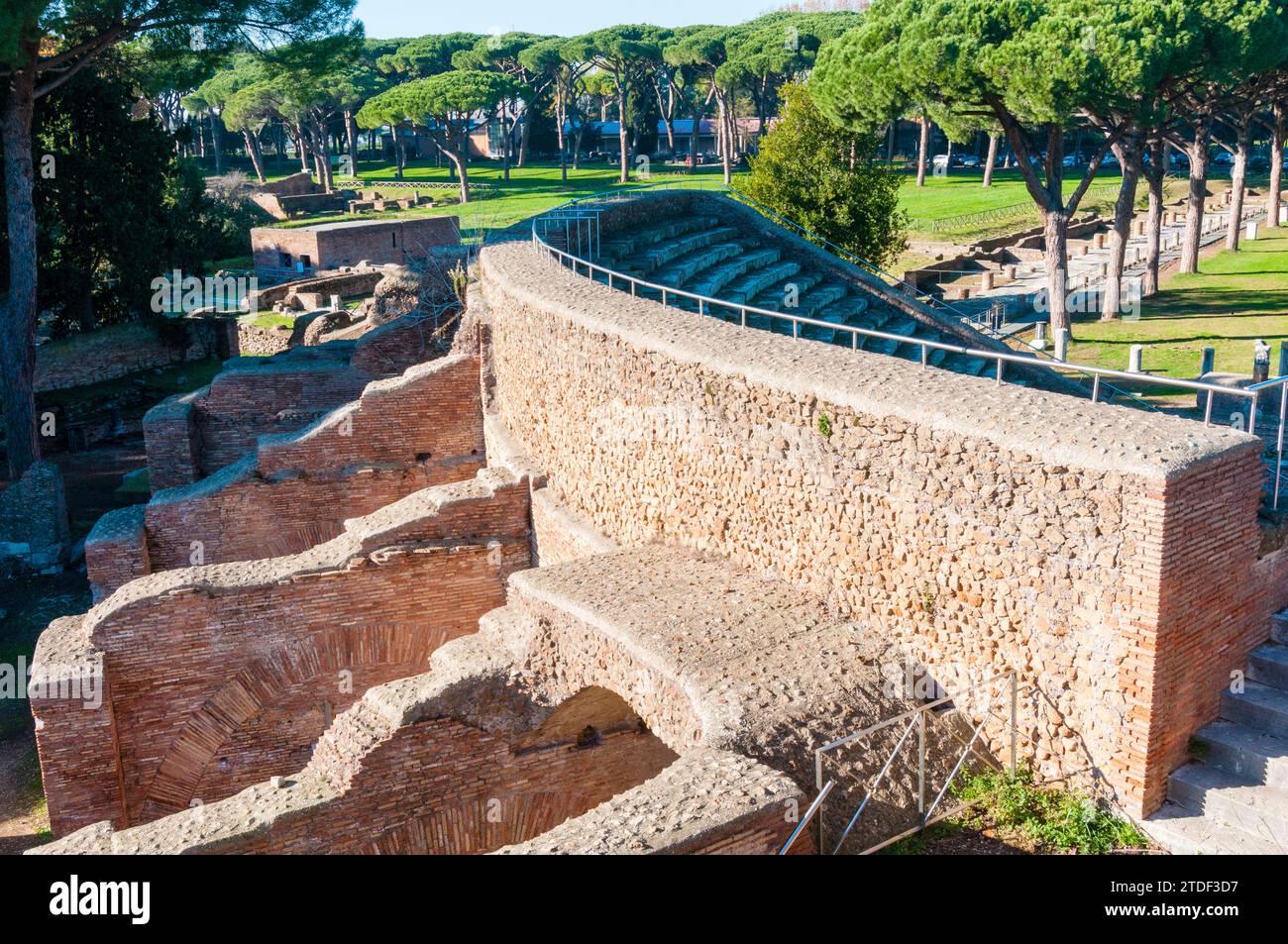 The Theater, Ostia Antica archaeological site, Ostia, Rome province ...
